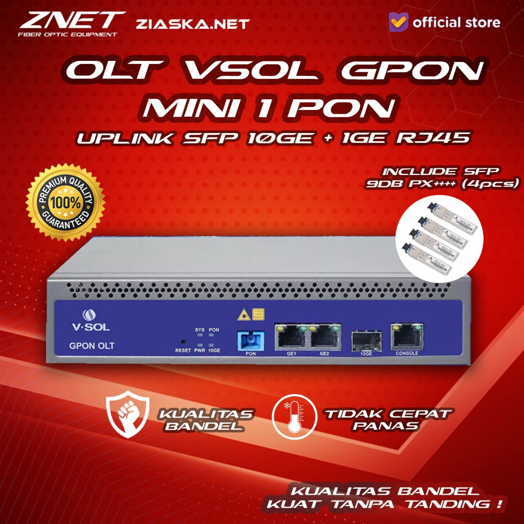 Jual MURAH OLT VSOL V1600GS MINI GPON 1Port PON 128user-ONU UPLINK 2GE +10GE-SFP++ INTEGRATED ...