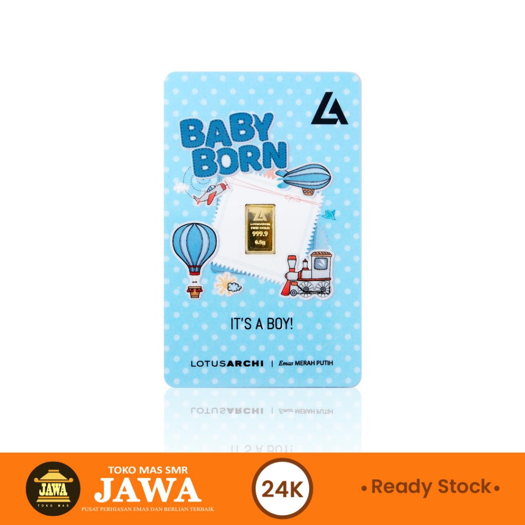 Jual LM Lotus Archi Baby Born Kadar 24 Karat Toko Mas Jawa | Shopee ...
