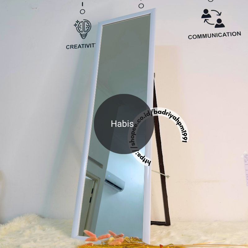 Jual Kaca Cermin Standing Mirror Full Body Aesthetic Besar 30 X 100 CM ...