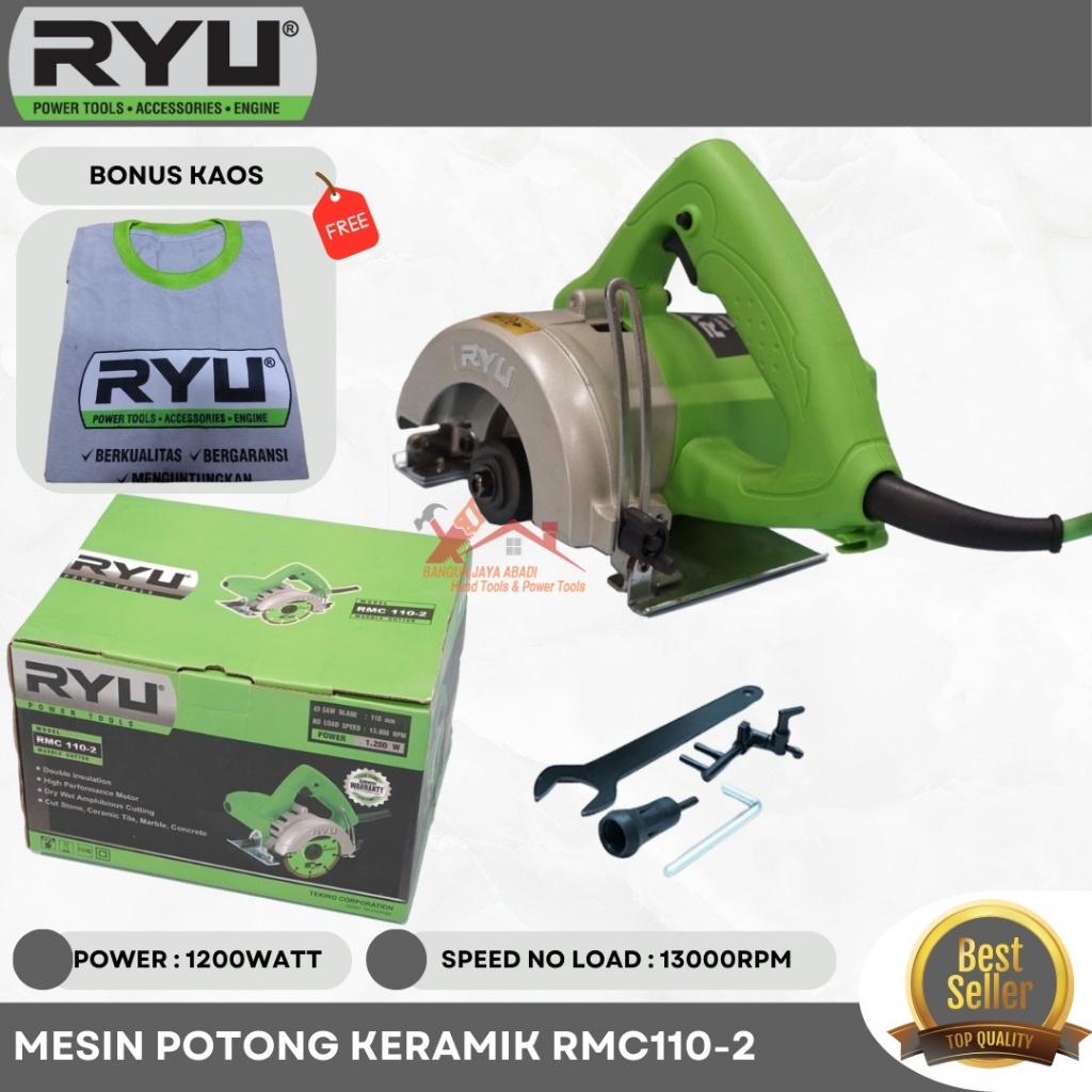Jual MESIN POTONG KERAMIK RYU RMC 110-2 / MARBLE CUTTER RYU RMC110-2 ...