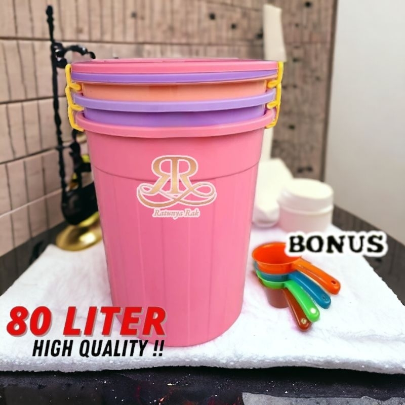 Jual Ember Air jumbo 80 liter Free gayung / Ember plastik 80 Liter ...