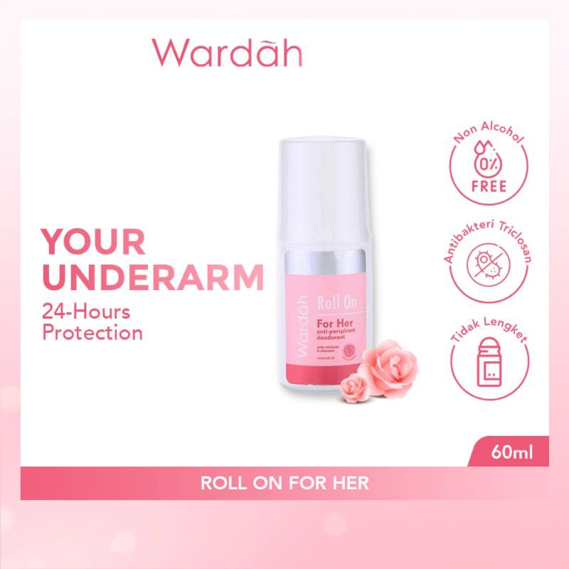 Jual Wardah Roll On Deodorant For Her ( Hanya Ada Warna Pink) | Shopee ...