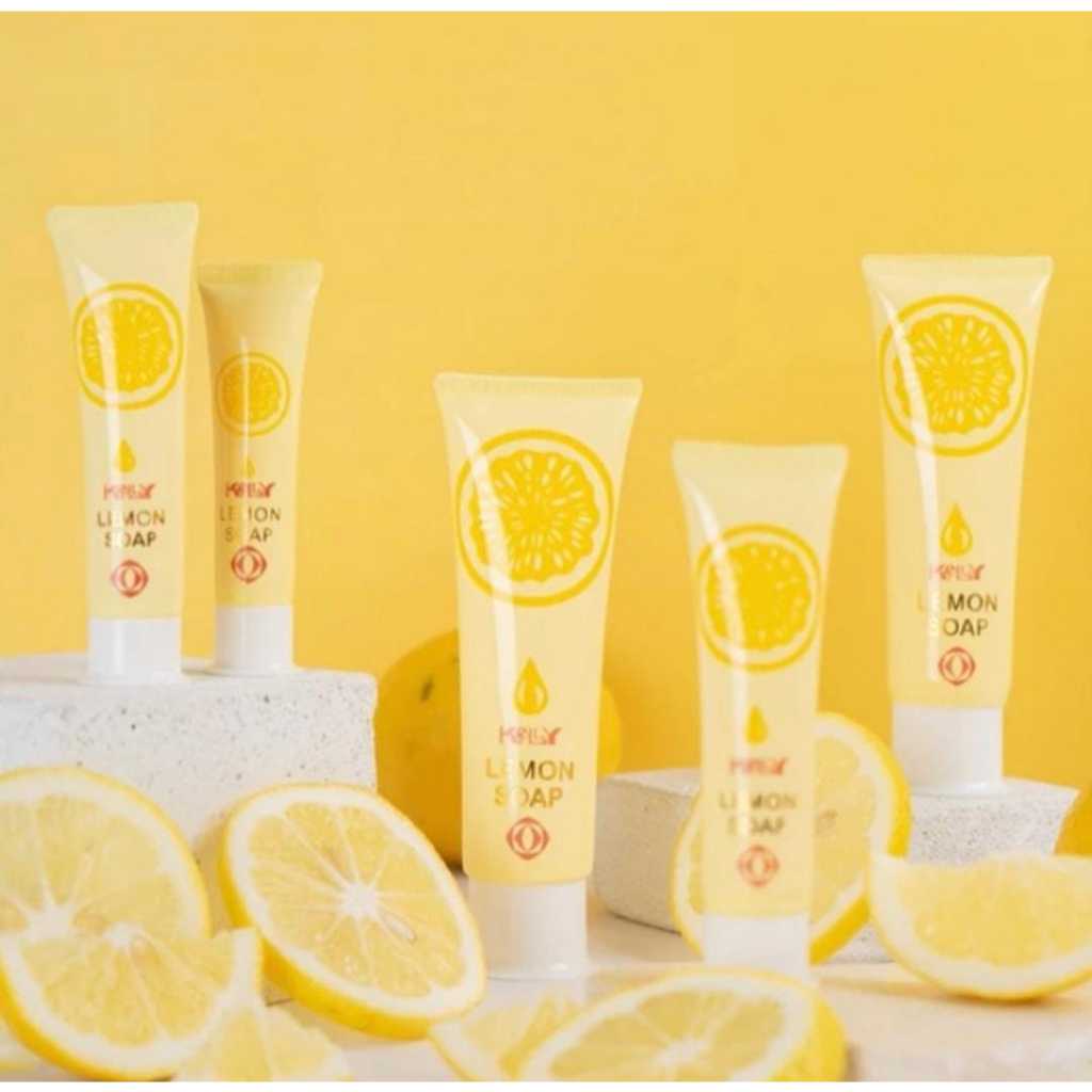 Jual Kelly Lemon Soap Pembersih Wajah Sabun Cuci Muka 15gr 25gr 75gr ...