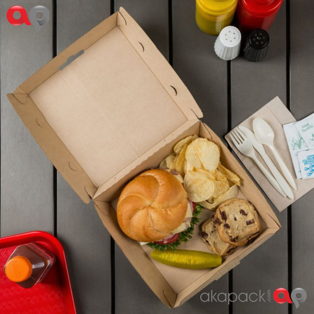 Jual BA Dus Kraft / Paper Box Kraft / Box Makanan BA 001 K02 , BA 002 ...