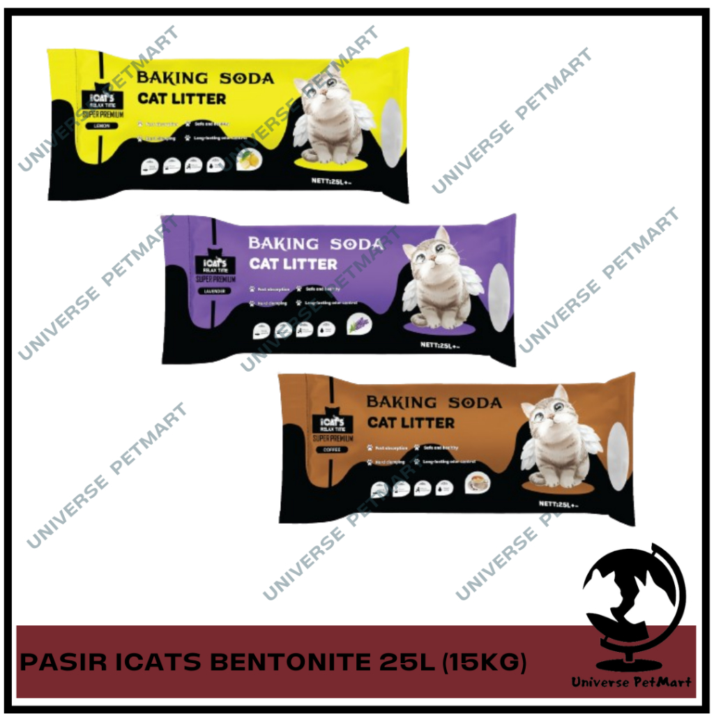 Jual Pasir Kucing iCat's Cat Litter 25L (15KG) Premium ( GRAB/GOJEK ...