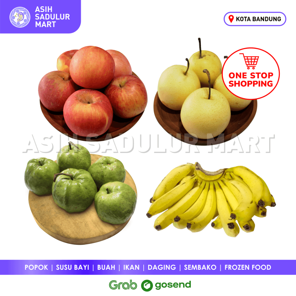 Jual Apel Fuji Import 500gr / 1kg Pear Century / Jambu Merah & Kristal ...