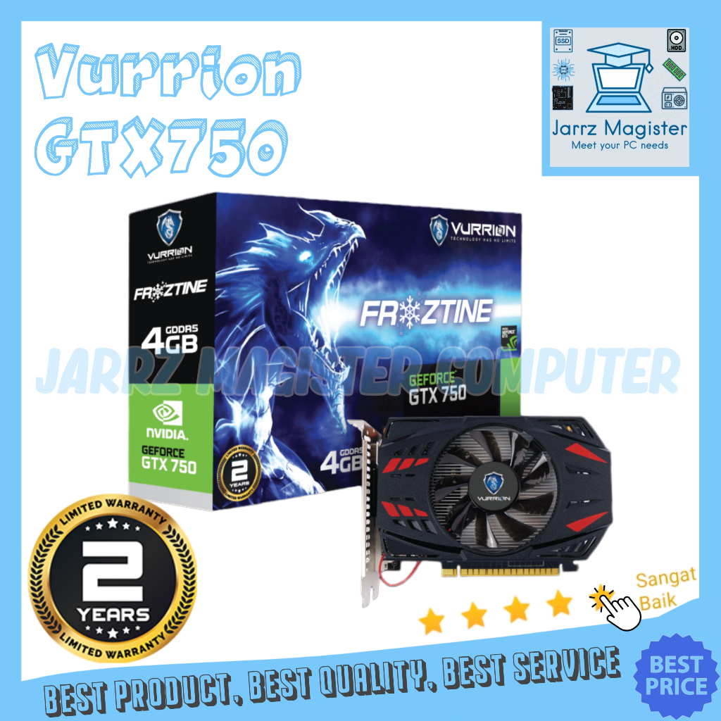 Jual VGA Nvidia GeForce Vurrion Gtx 750 4GB DDR5 128 Bit | VGA Card ...