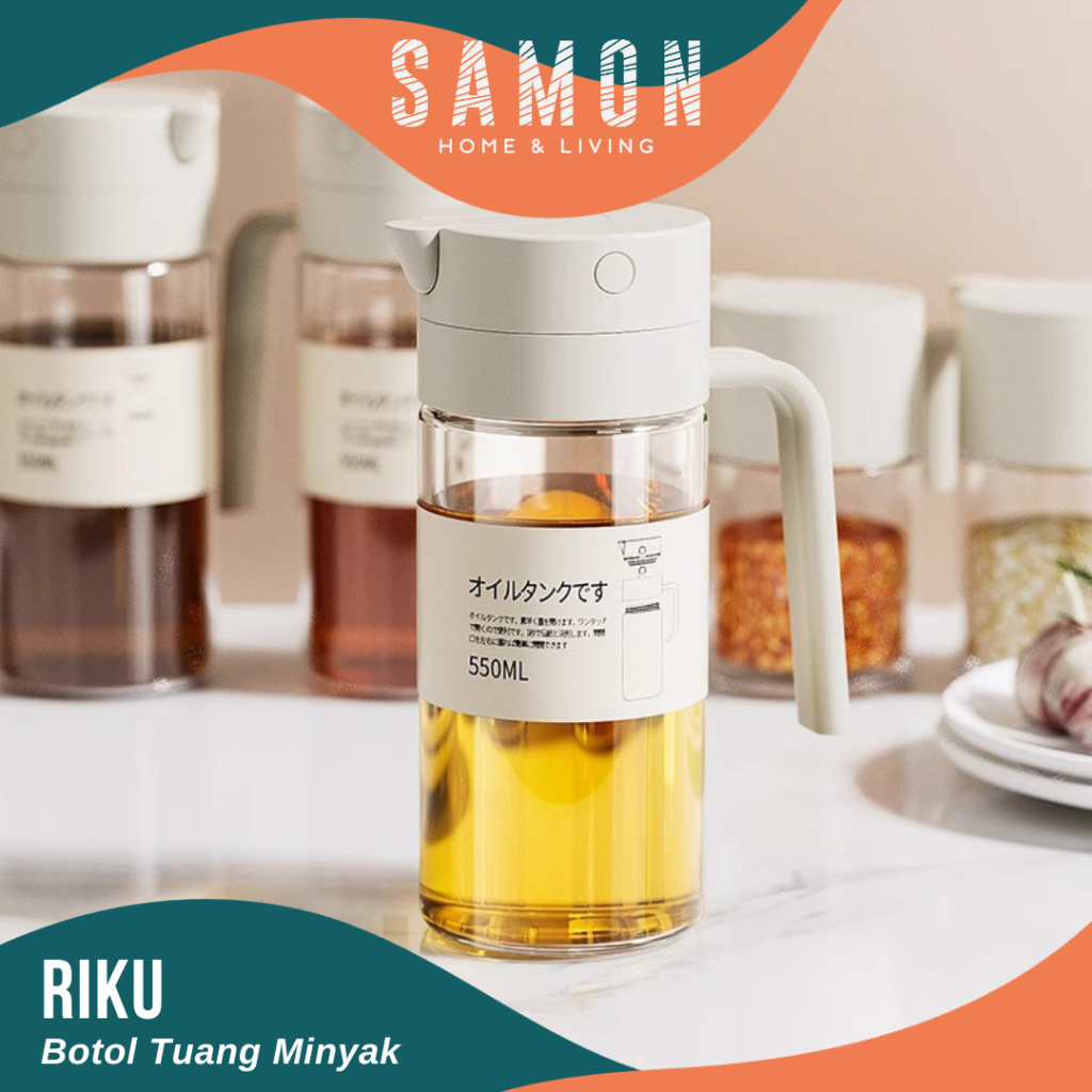 Jual SAMON - RIKU Botol Tuang Serbaguna Dispenser Minyak Minimalis ...