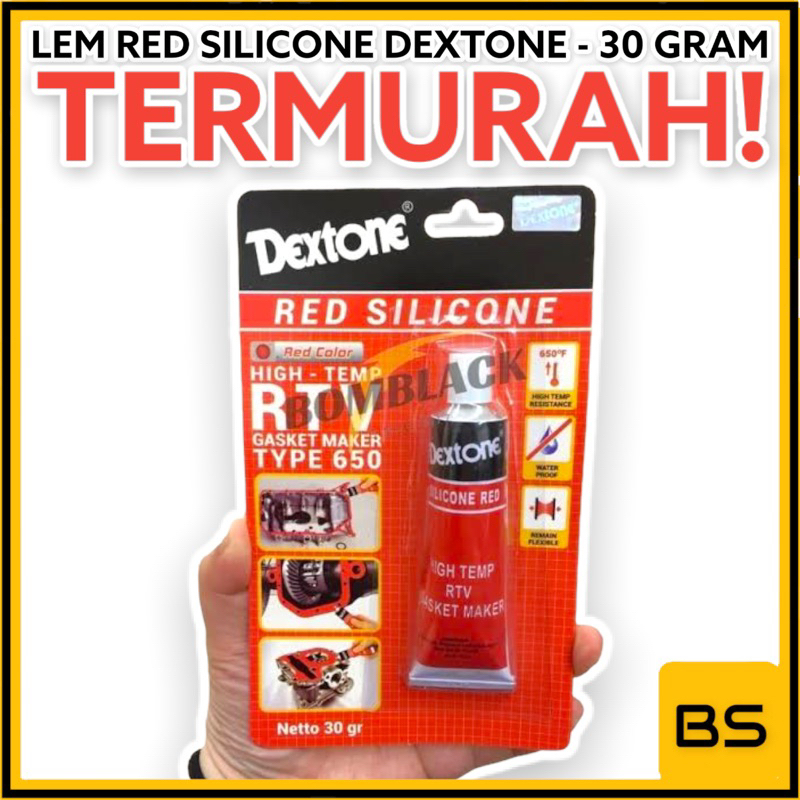 Jual DEXTONE Red Silicone Glue 30gr 30gram 30 g 30 gr Temperatur Tinggi ...