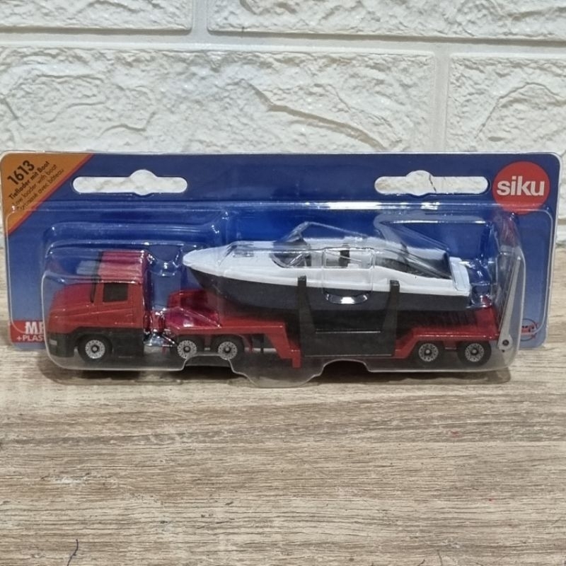 Jual SIKU Low Loader With Boat - SIK1613 Original | Shopee Indonesia
