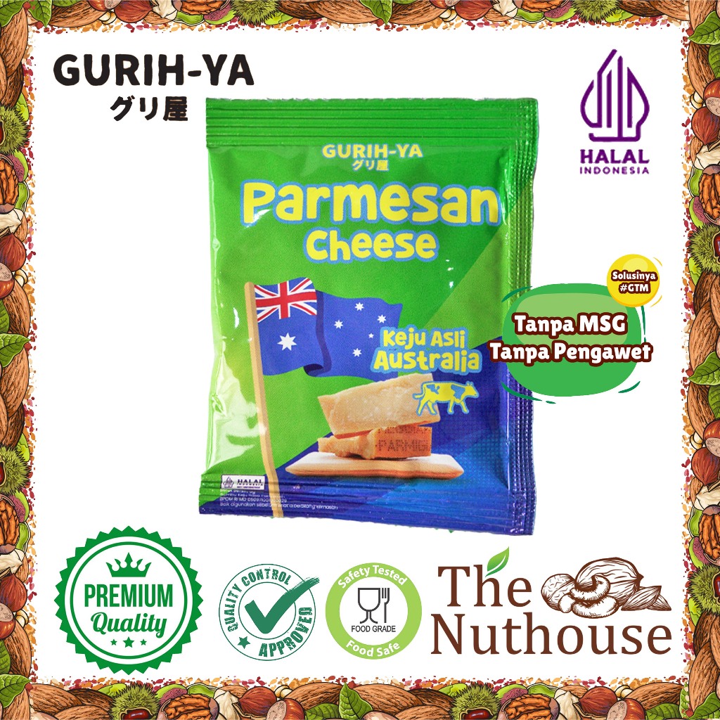 Jual GURIH YA Parmesan Cheese Powder Sachet / Bubuk Keju 5gr [HALAL ...