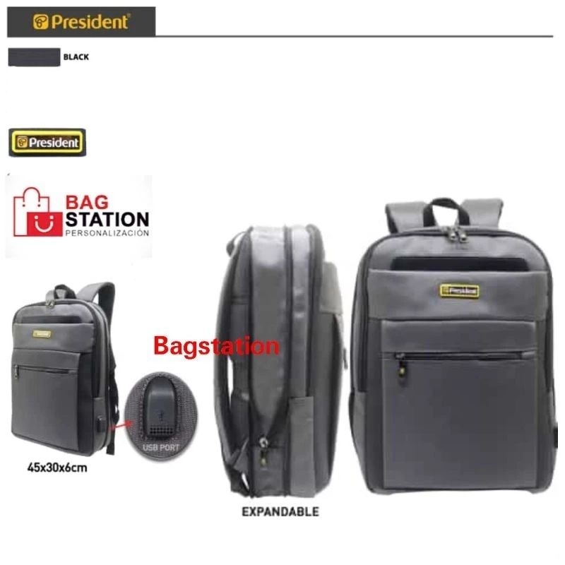 Jual BACKPACK PRESIDENT USB SLIM ORIGINAL TAS RANSEL PRESIDENT USB SLIM ...