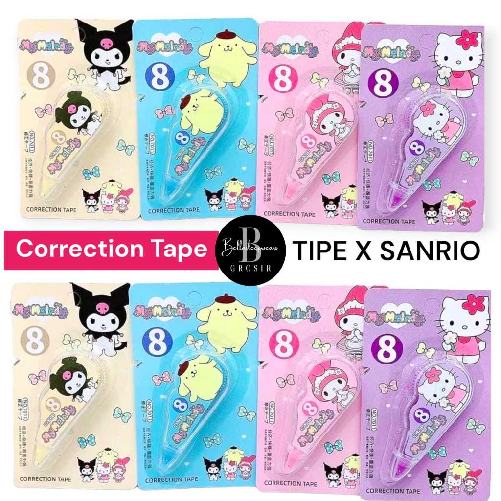 Jual BELLA - TIPE X SANRIO X LABUBU | CORRECTION TAPE KARAKTER ...