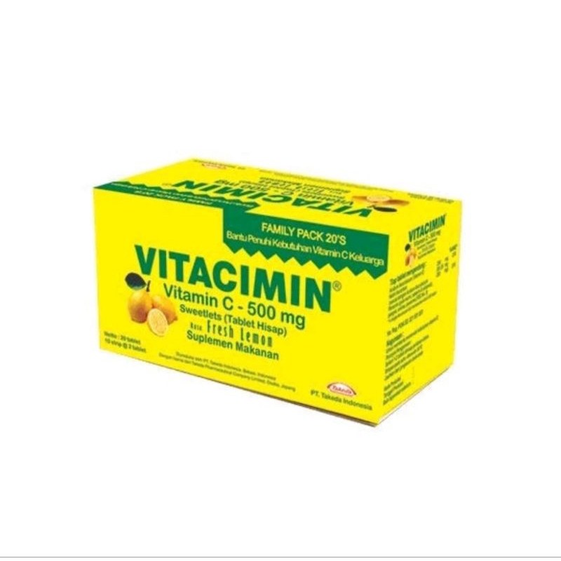 Jual VITACIMIN C 500 MG BOX KECIL FAMILY PACK ( 10 STRIP 20 TABLET )EXP ...