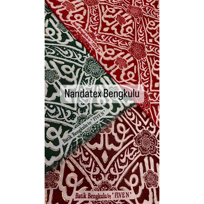 Jual Batik BESUREK Bengkulu, Bahan sanwos prada, motif terbaru, Batik ...