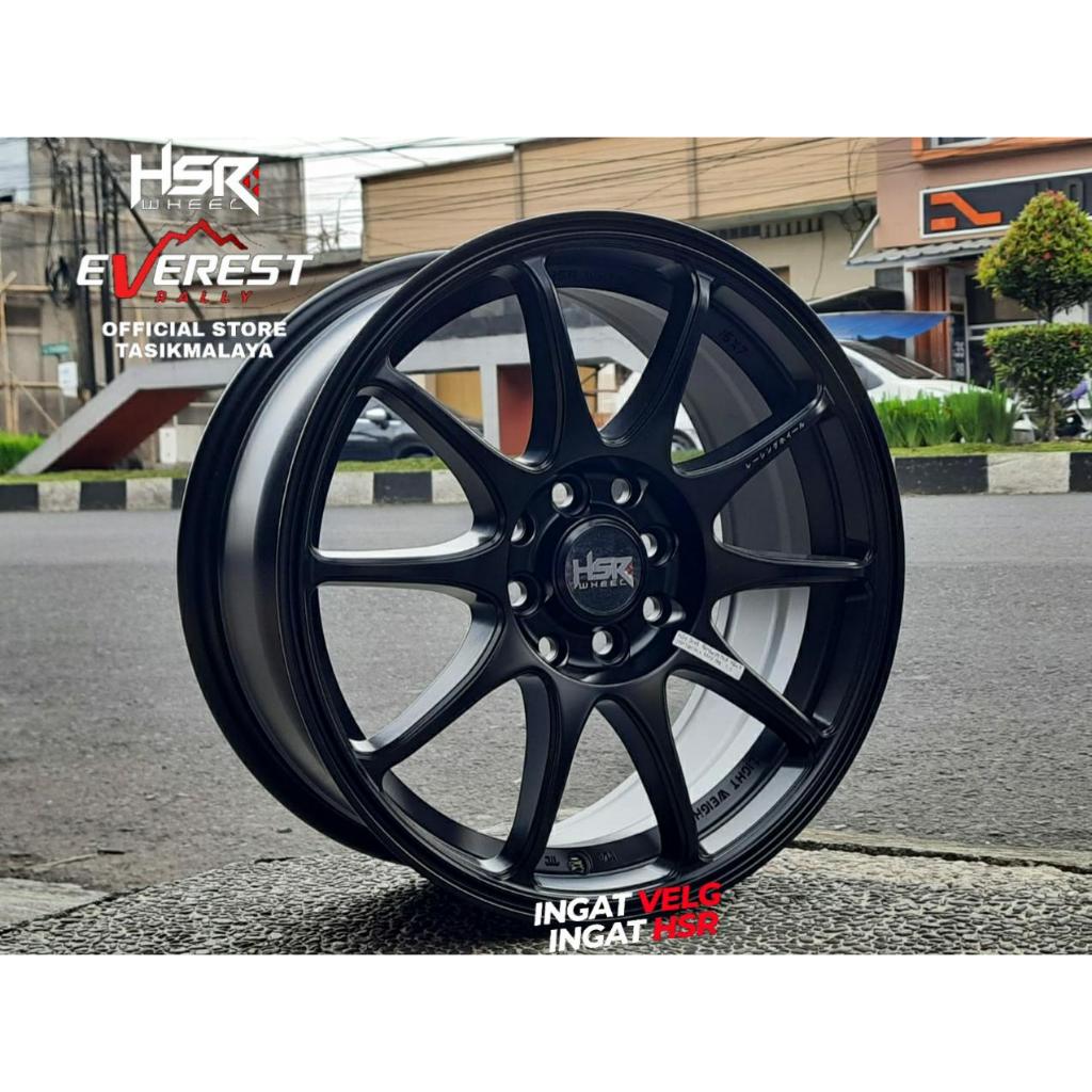 Jual VELG RACING HSR INDY UNTUK MOBIL JAZZ RING 16 LEBAR 7 BAUT 4X100 GLOSSY BLACK | Shopee ...
