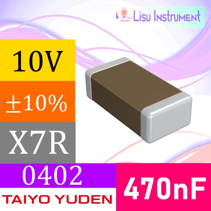 Jual 470nF ±10% 10V X7R 0402 1005(mm) SMD Multilayer Ceramic Capacitor ...