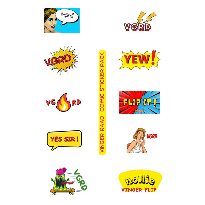 Jual Stiker Mini VingerRaad Fingerboards TechDeck Sticker Pack | Shopee ...