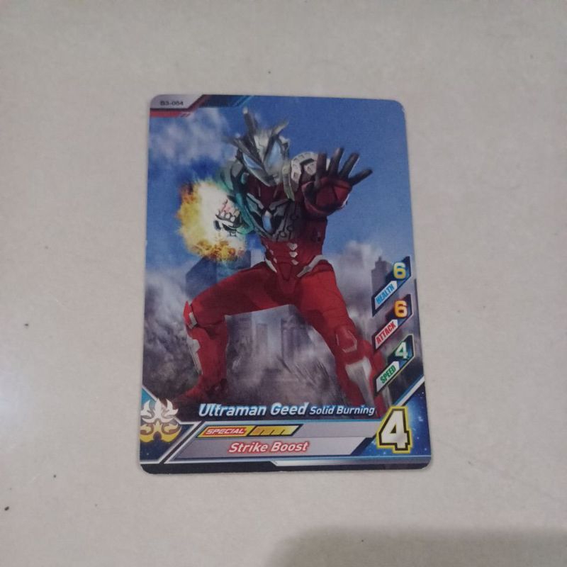 Jual Kartu Ultraman Fusion Fight ( Ultraman Geed Solid Burning ) | Shopee Indonesia