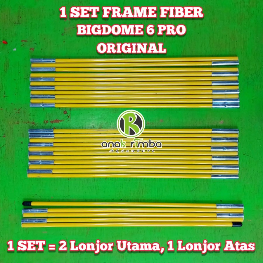 Jual FRAME FIBER BIGDOME 6 PRO ORIGINAL 1 LONJOR 11 mm | Shopee Indonesia