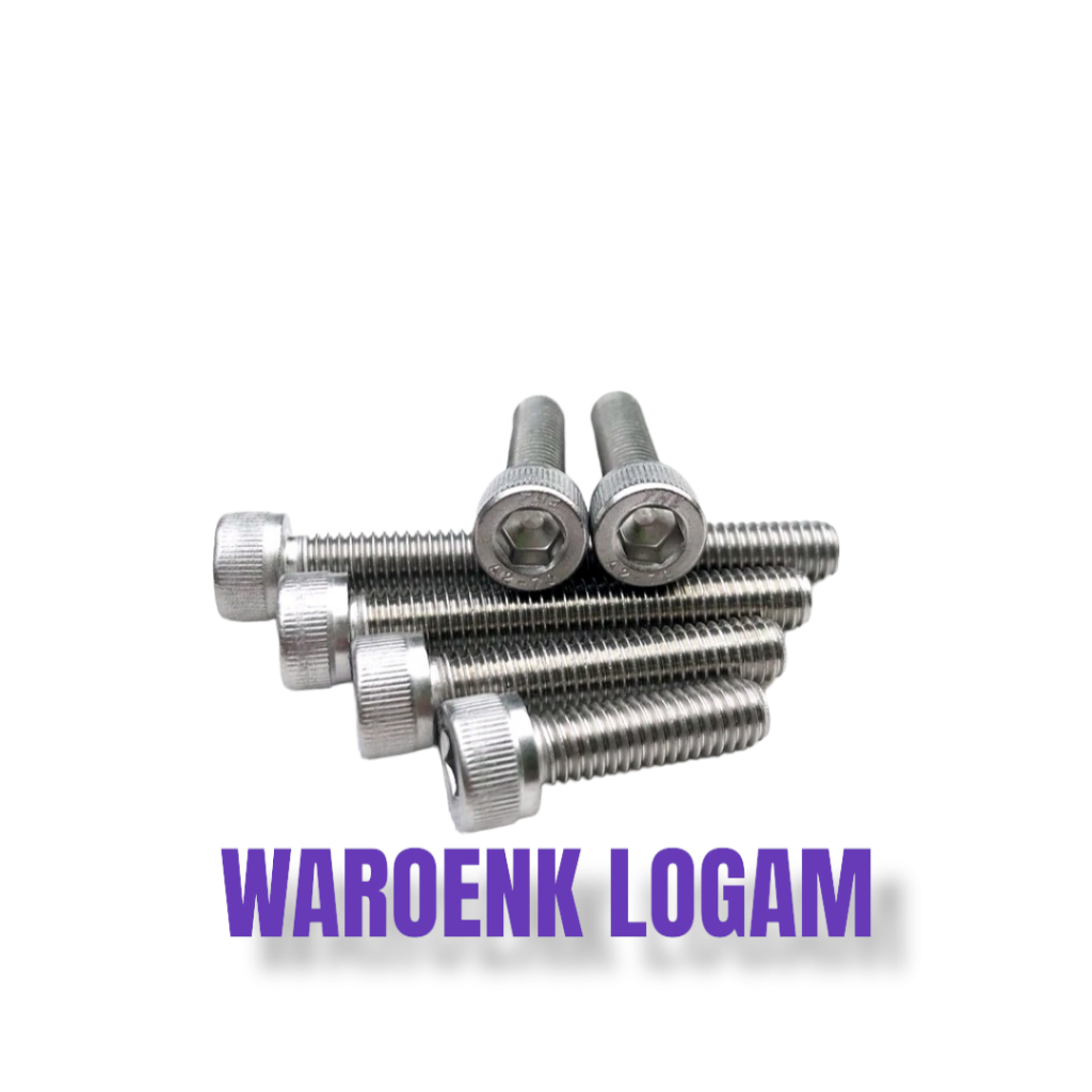 Jual BAUT L STAINLESS M5 x 40 (4CM) 5x40 DRAT 8 SUS 304 THE A2-70 ...