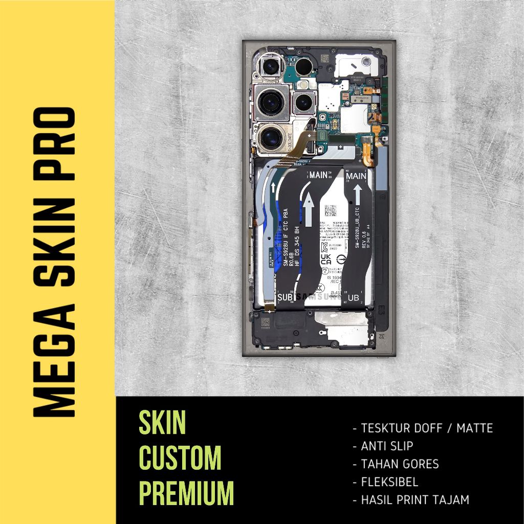 Jual Skin Samsung S24 Ultra Full body - isi 2 buah - Mesin Teardown ...