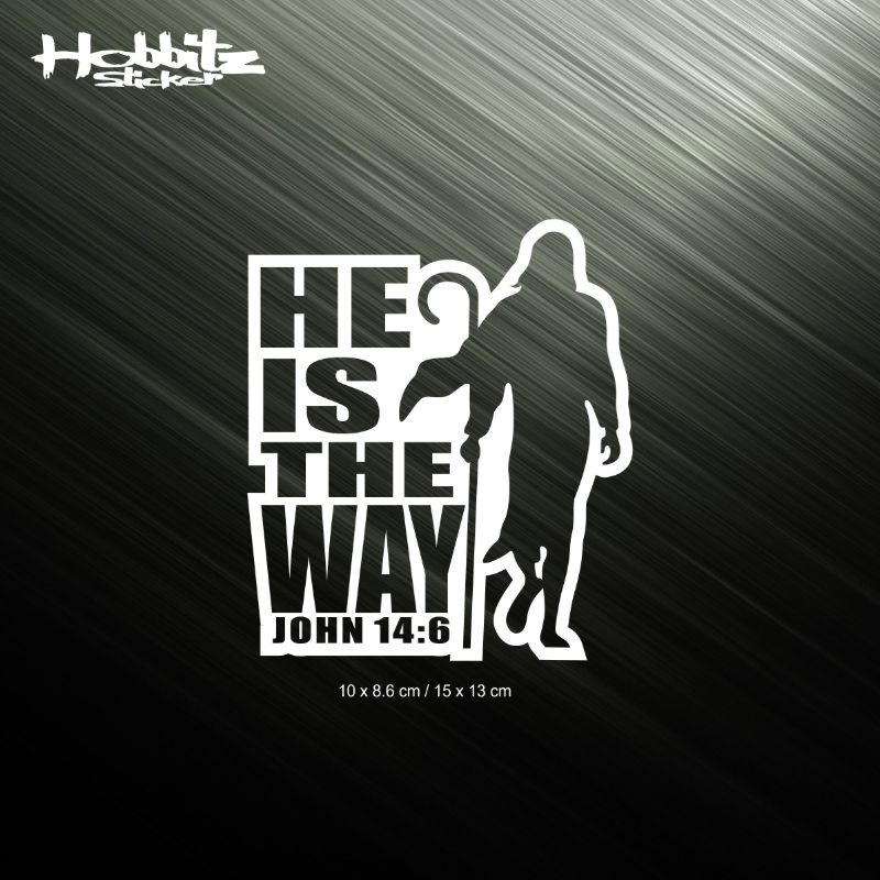 Jual CUTTING STICKER ROHANI KRISTEN HE ID THE WAY STIKER MEMANTULKAN ...