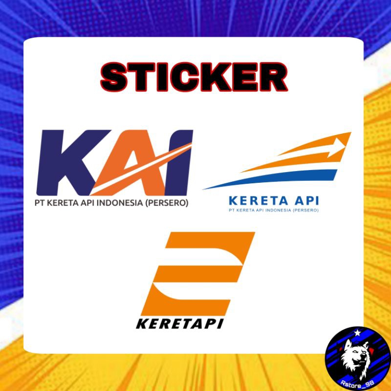Jual (BEST QUALITY) STICKER STIKER PT KAI KERETA API INDONESIA | Shopee ...