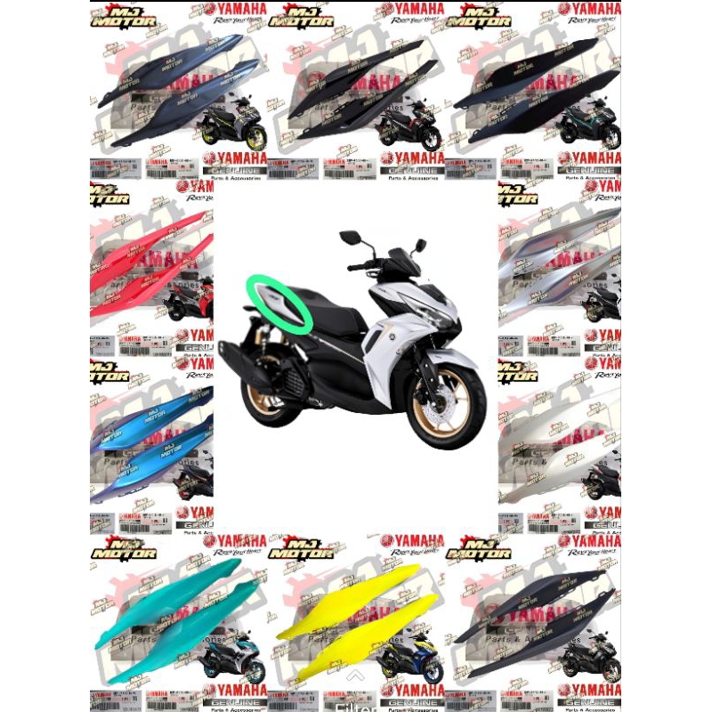 Jual COVER SIDE BODY BELAKANG NEW AEROX 155 CONNECTED KANAN KIRI ...
