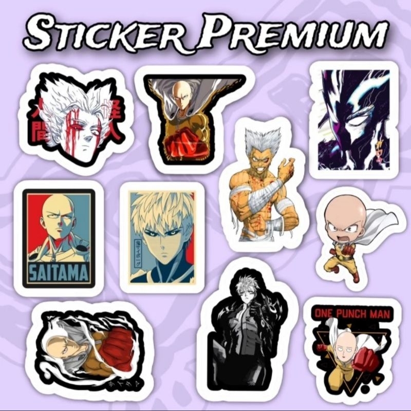 Jual Sticker one punch man Pack 10pcs Premium Waterproof | Shopee Indonesia