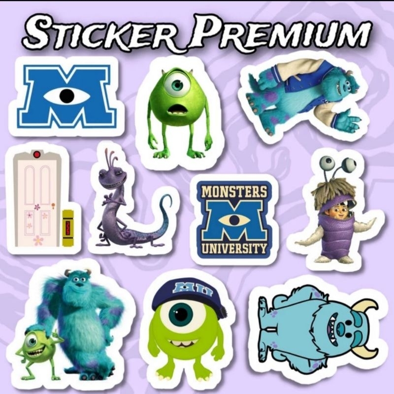 Jual Sticker monsters inc Pack 10pcs Premium Waterproof | Shopee Indonesia