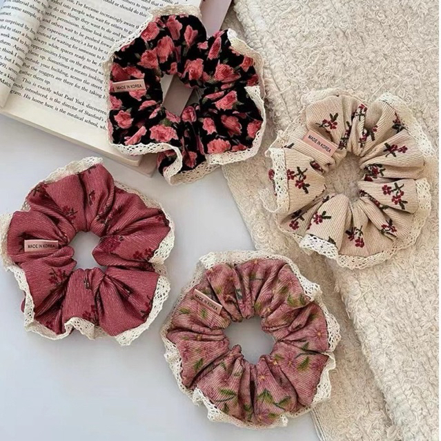 Jual Town Shell - Vintage Renda Premium Korean Scrunchy / Ikat Rambut ...