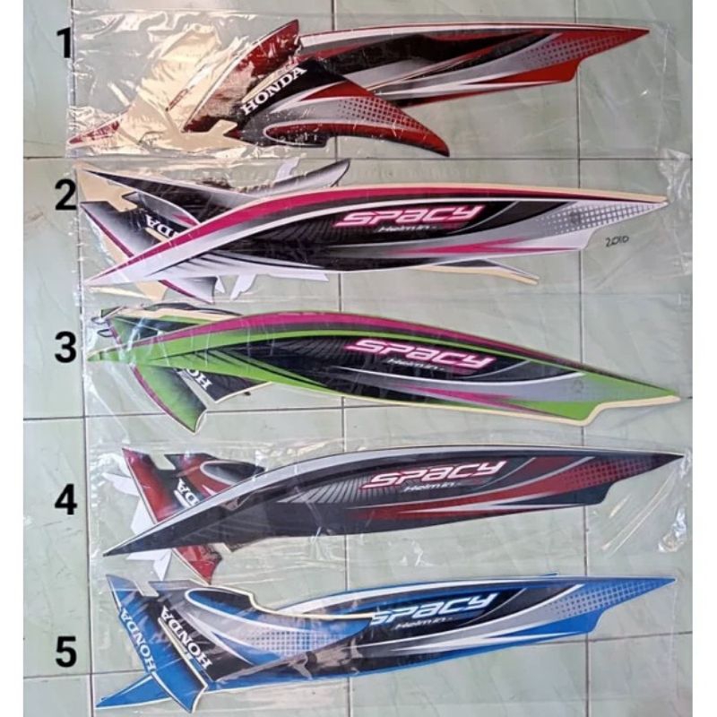Jual Stiker Striping Motor SPACY KARBU 2011 Sticker Lis Body Standar ...