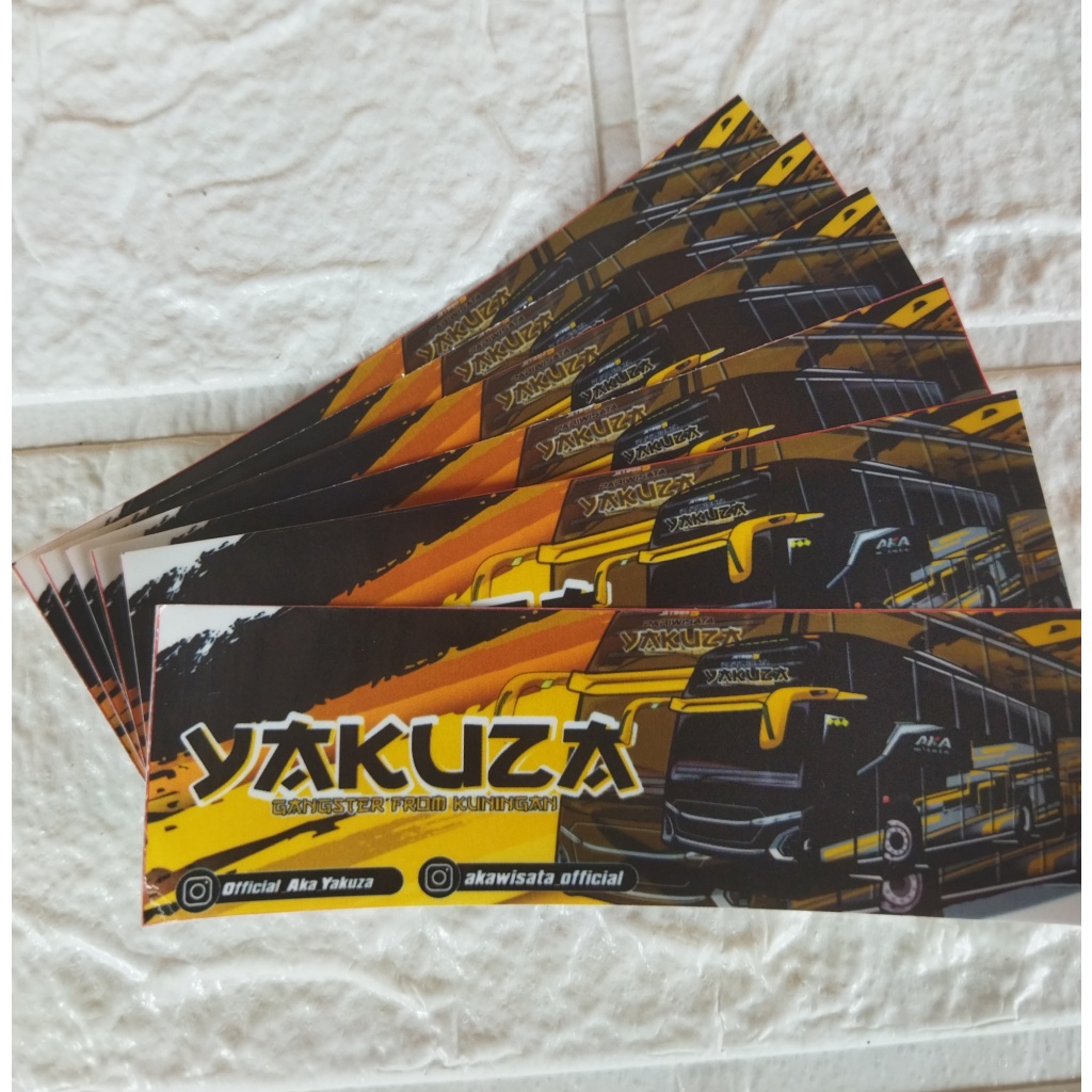 Jual STIKER BASURI YAKUZA DAN ALESHA ASLI PO | Shopee Indonesia