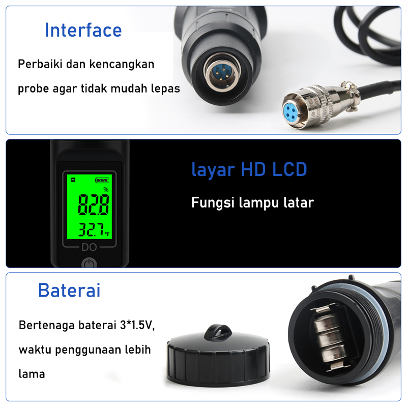 Jual Alat Ukur Kadar Oksigen Air Dissolved Oxygen Analyzer Tester ...