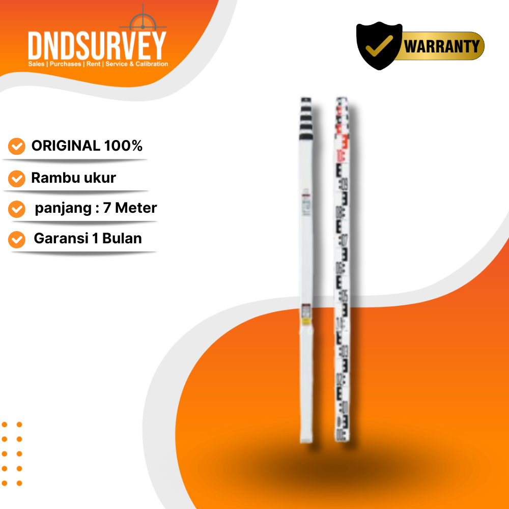 Jual Rambu Bak Ukur 7 meter / Levelling Staf 7 Meter digital Theodolite ...