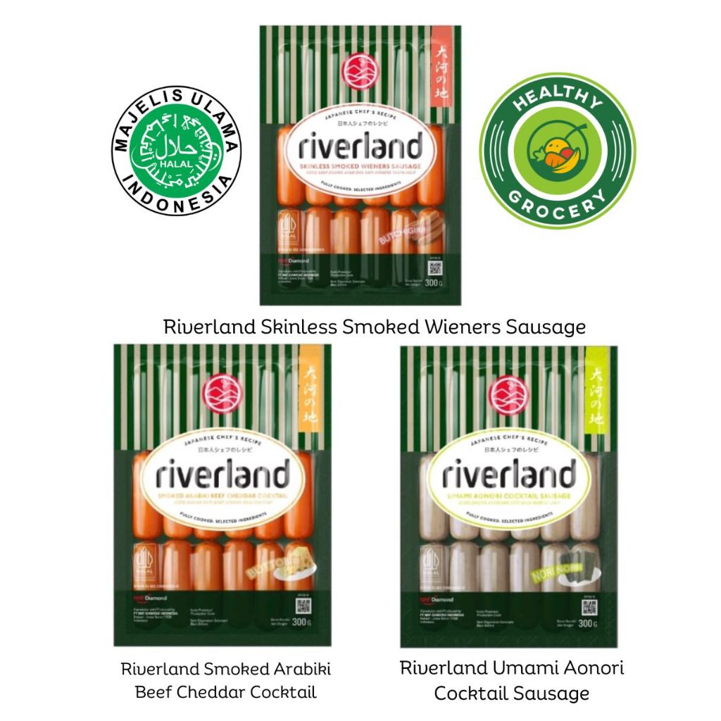 Jual Riverland Smoked Arabiki Beef Cheddar Cocktail 300gr / Umami ...