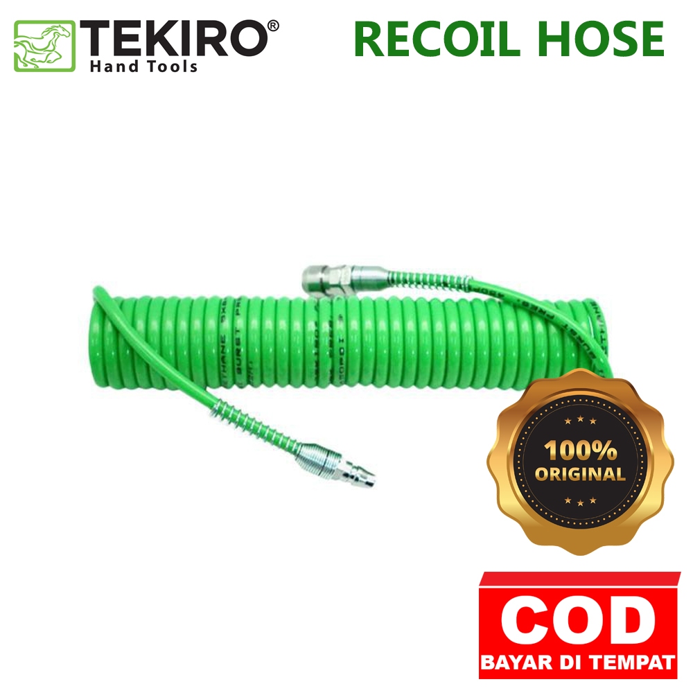 Jual TEKIRO Selang Kompressor Hijau 6 Mtr TEKIRO - Recoil Hose 6 Meter ...