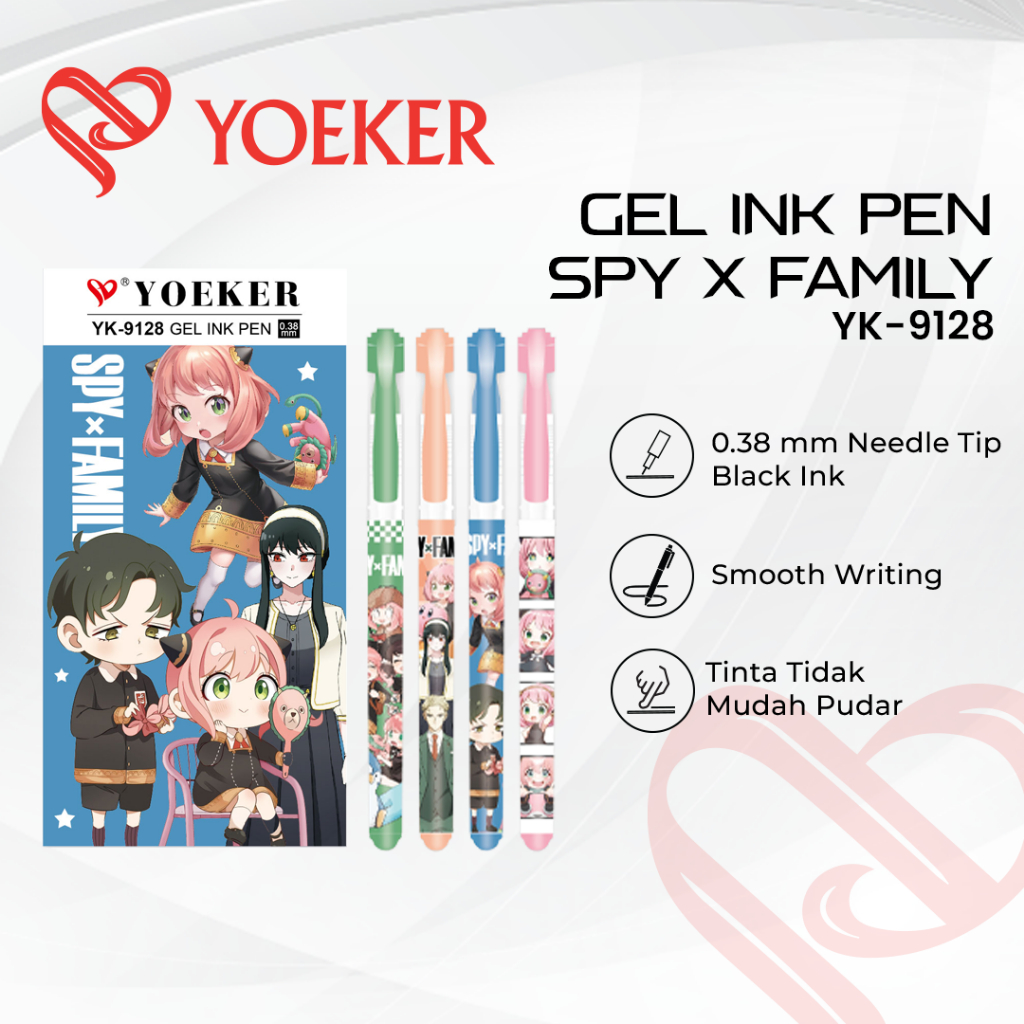 Jual (1 BOX) Gel Pen Family X Spy Yoeker | Shopee Indonesia