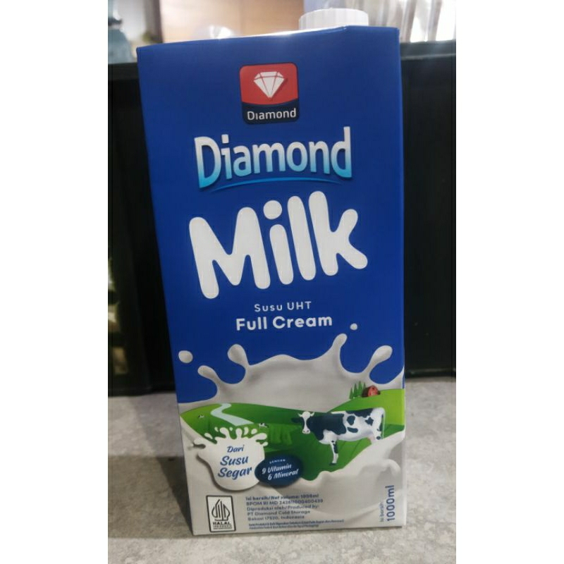 Jual Susu DIAMOND UHT Full cream 1liter/pack | Shopee Indonesia