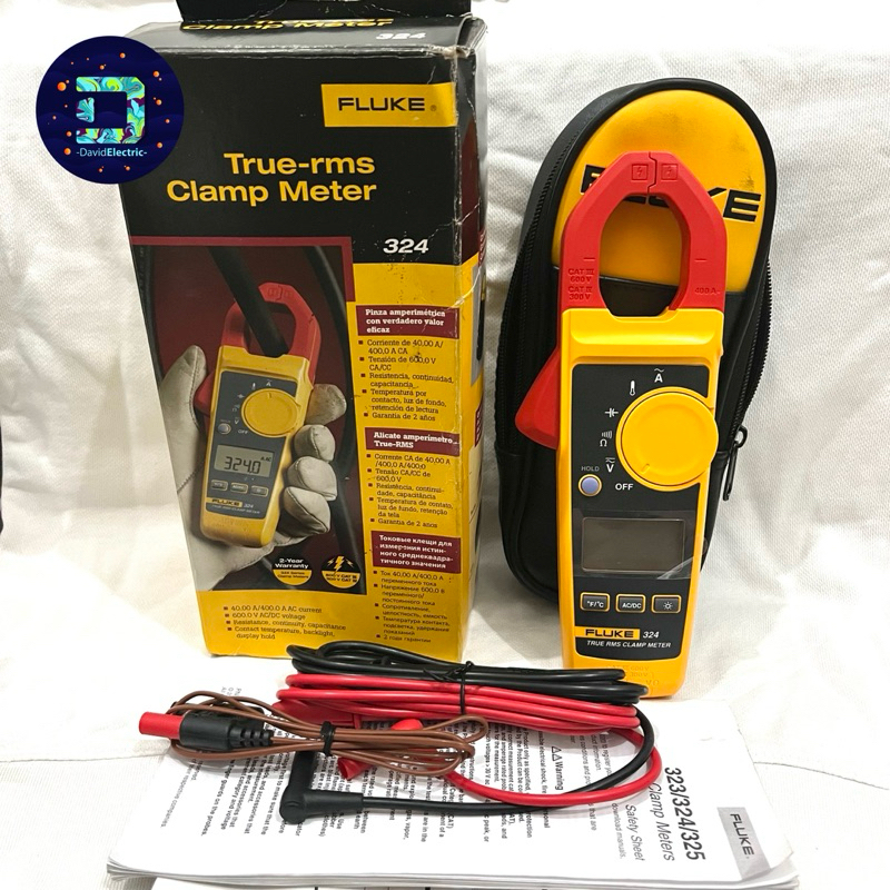 Jual FLUKE 324 400A AC TRUE RMS CLAMP METER ESPR | Shopee Indonesia