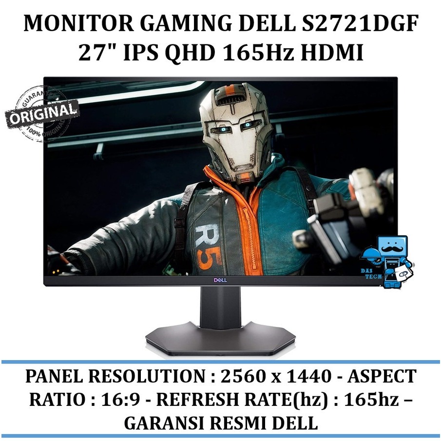 Jual Monitor Gaming Dell S2721dgf 27" Ips Qhd 165hz Hdmi - Garansi ...