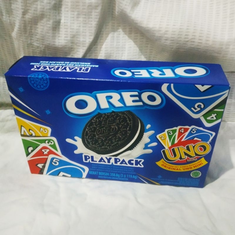 Jual Oreo Playpack Gratis Original Uno Mini Paket Biskuit Oreo 358,8 ...