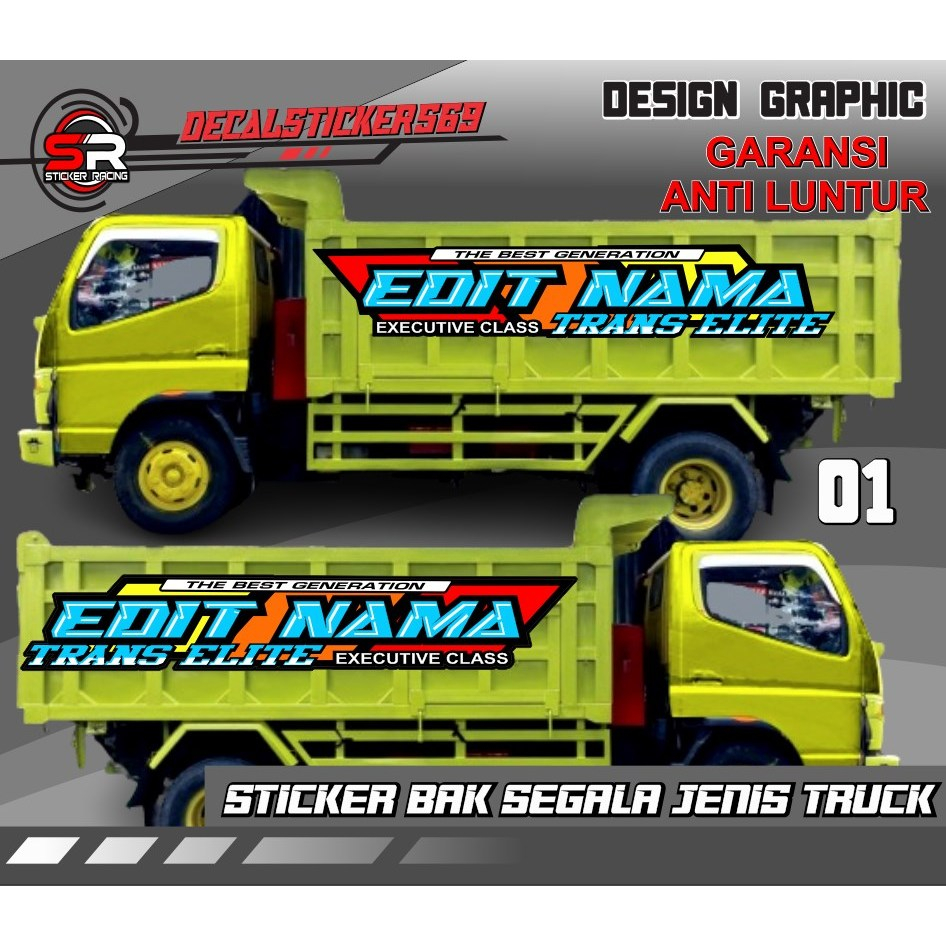 Jual STIKER TULISAN BAK TRUK CUSTOM STRIPING DECAL EDIT NAMA | Shopee ...