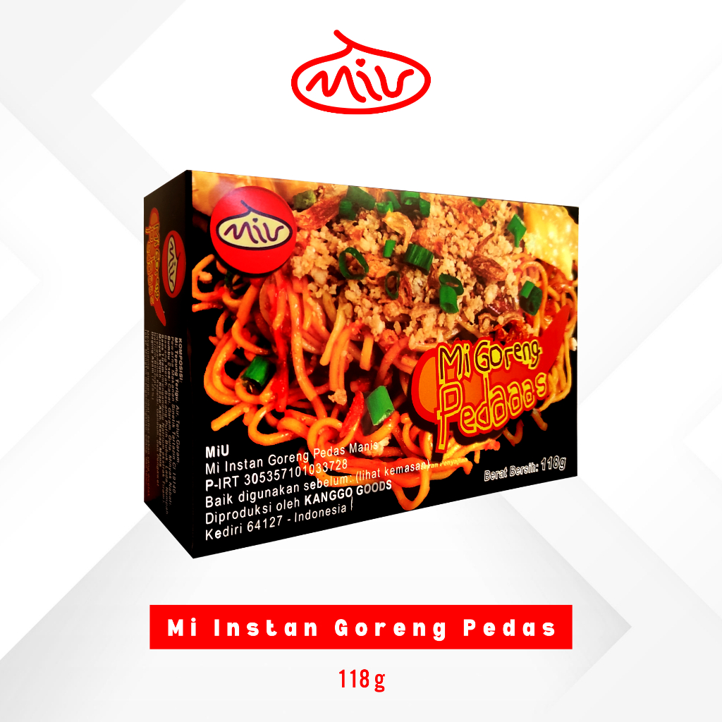 Jual MiU - Mie Goreng Pedas Instan / ala Mie Gacoan / Mie Geni | Shopee ...