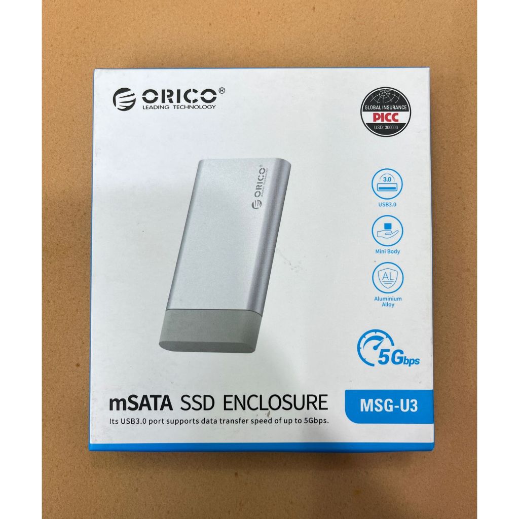 Jual ORICO Aluminum mSATA to USB 3.0 SSD Enclosure Adapter Case - MSG ...