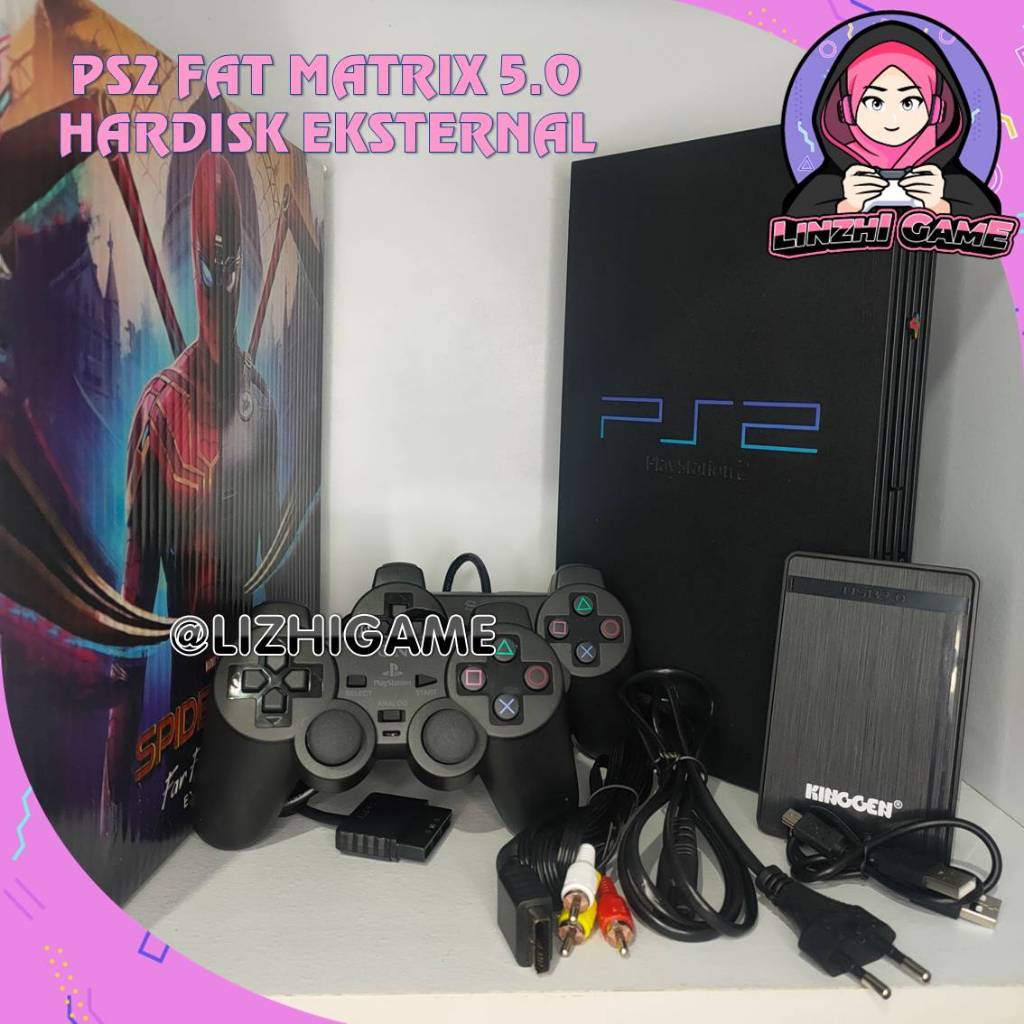 Jual PS2 Playstation2 FAT Tebal MATRIX 5.0 harddisk internal & eksternal 120GB | 160GB | 250GB ...