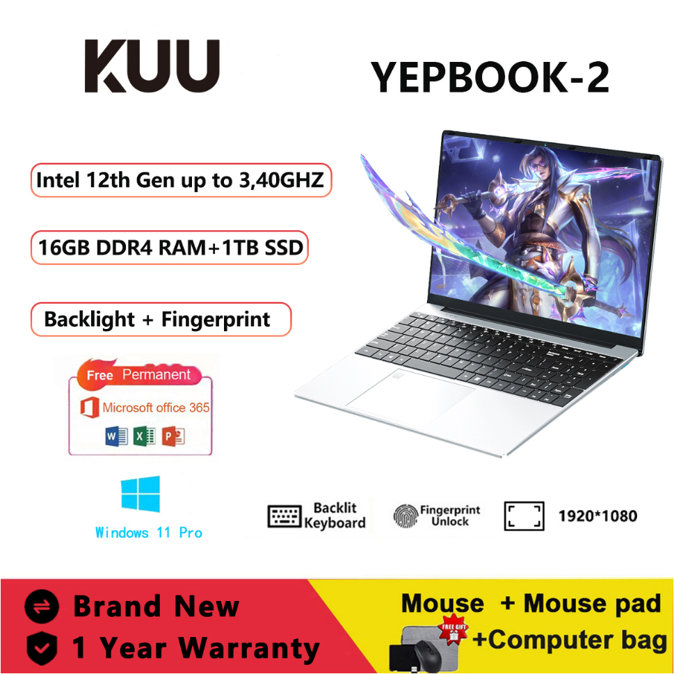 Jual Laptop KUU YEPBOOK-2 16GB RAM 512GB SSD 12th Gen Intel up to 3 ...