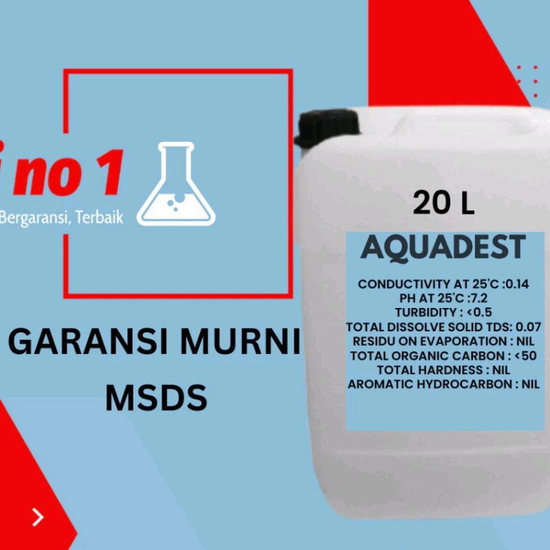 Jual AIR DESTILASI / AQUADEST / AIR SULING MURNI 20 LITER PREMIUM ...