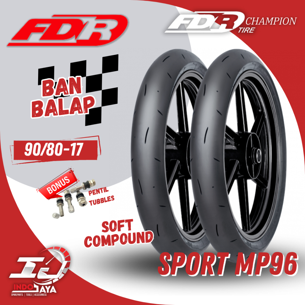 Jual (READY COD) BAN LUAR FDR CHAMPION SPORT MP 96 (90/80-17) RING 17 / -17 BAN BEBEK TUBELESS ...